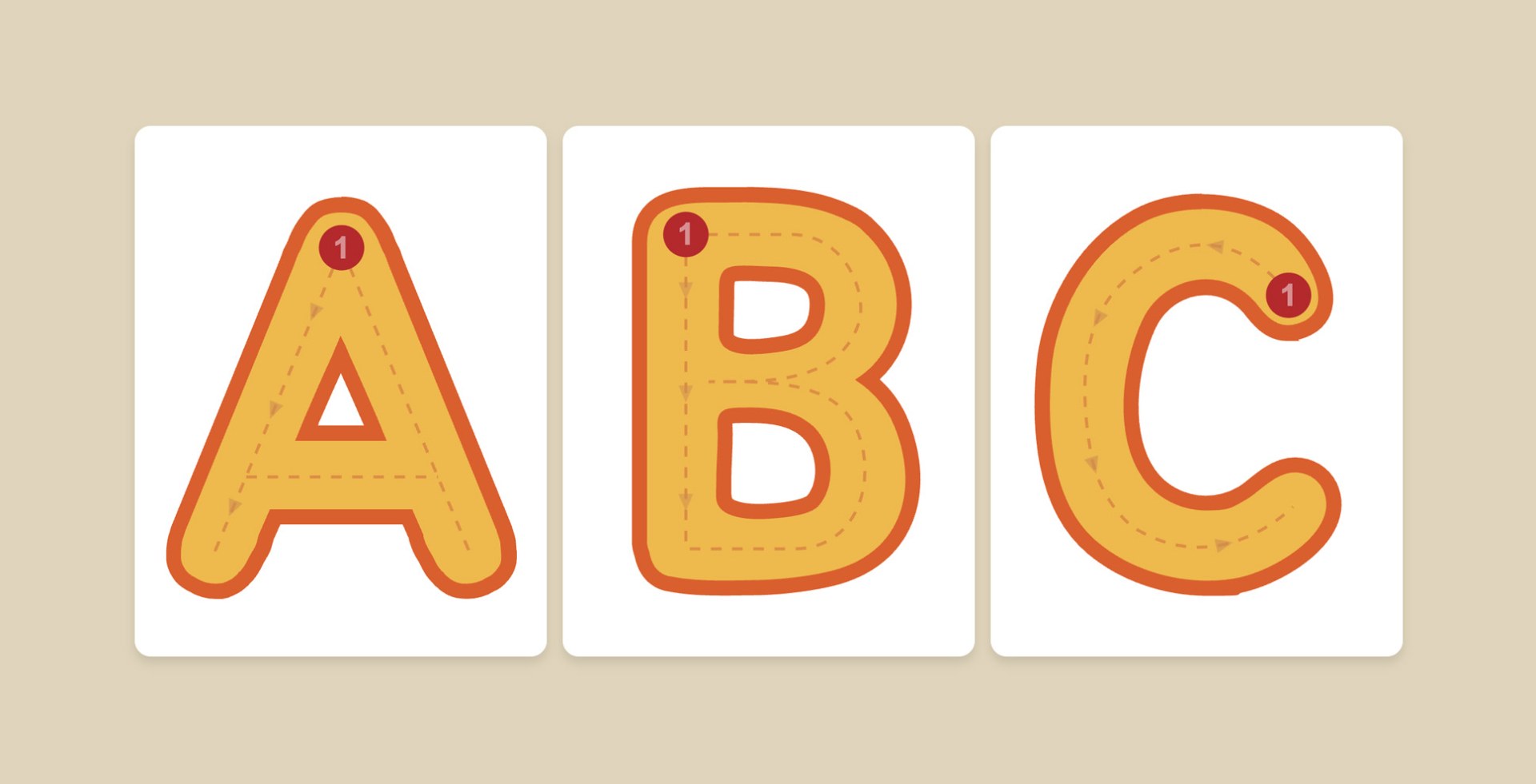 Capital ABC Stroke Order Learning - FunKnow